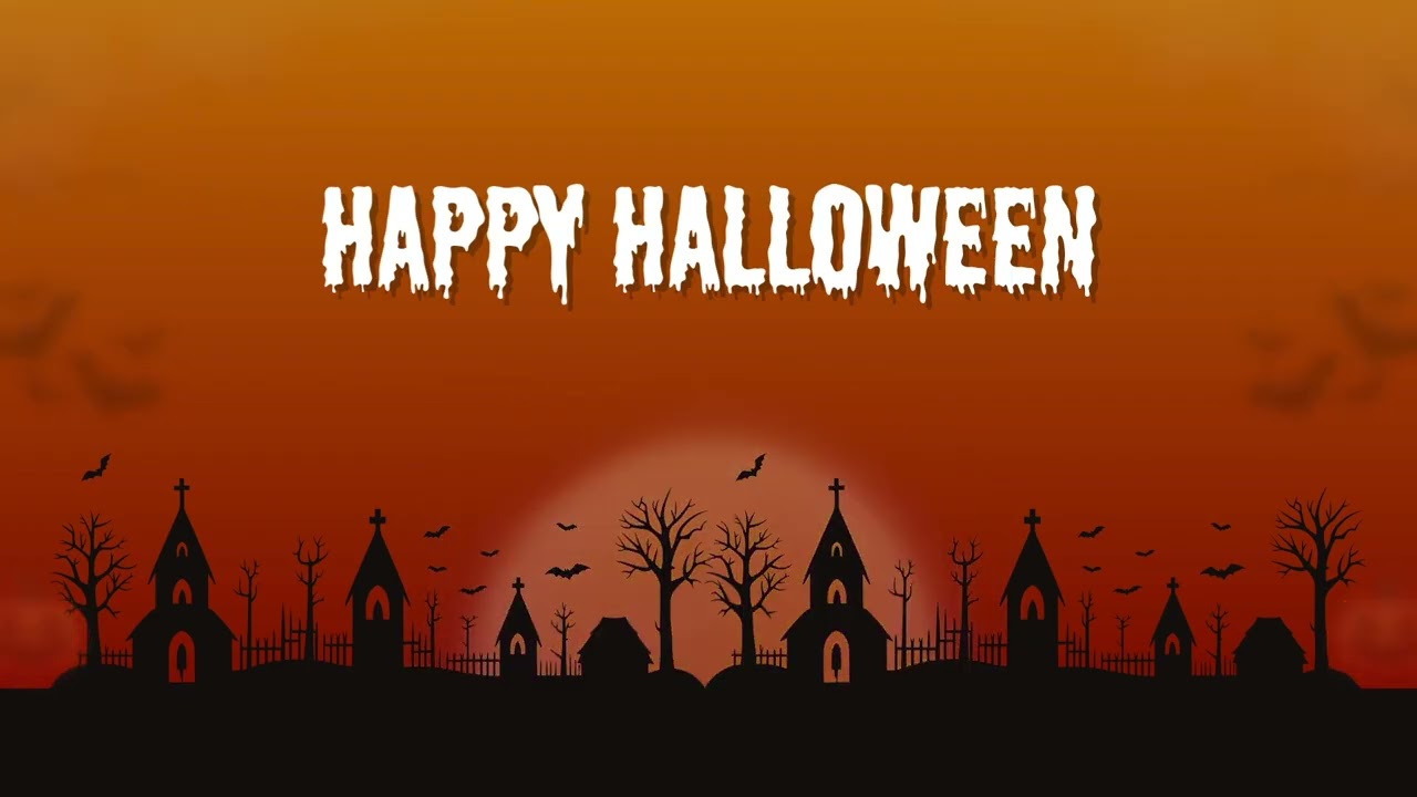 2 Hours of Halloween Wallpaper 🎃| Spooky & Fun Halloween Background Video with Music| Caramel Corals