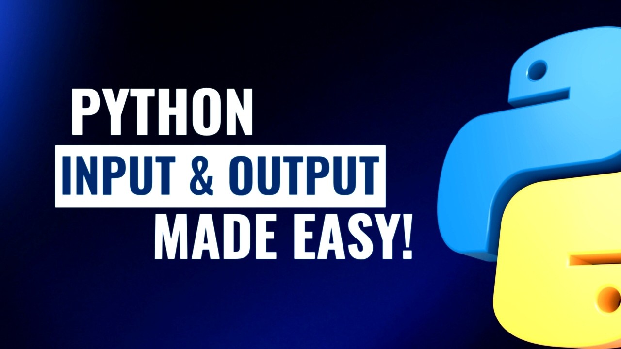 Input and Output | Python Fundamentals for Beginners 🐍