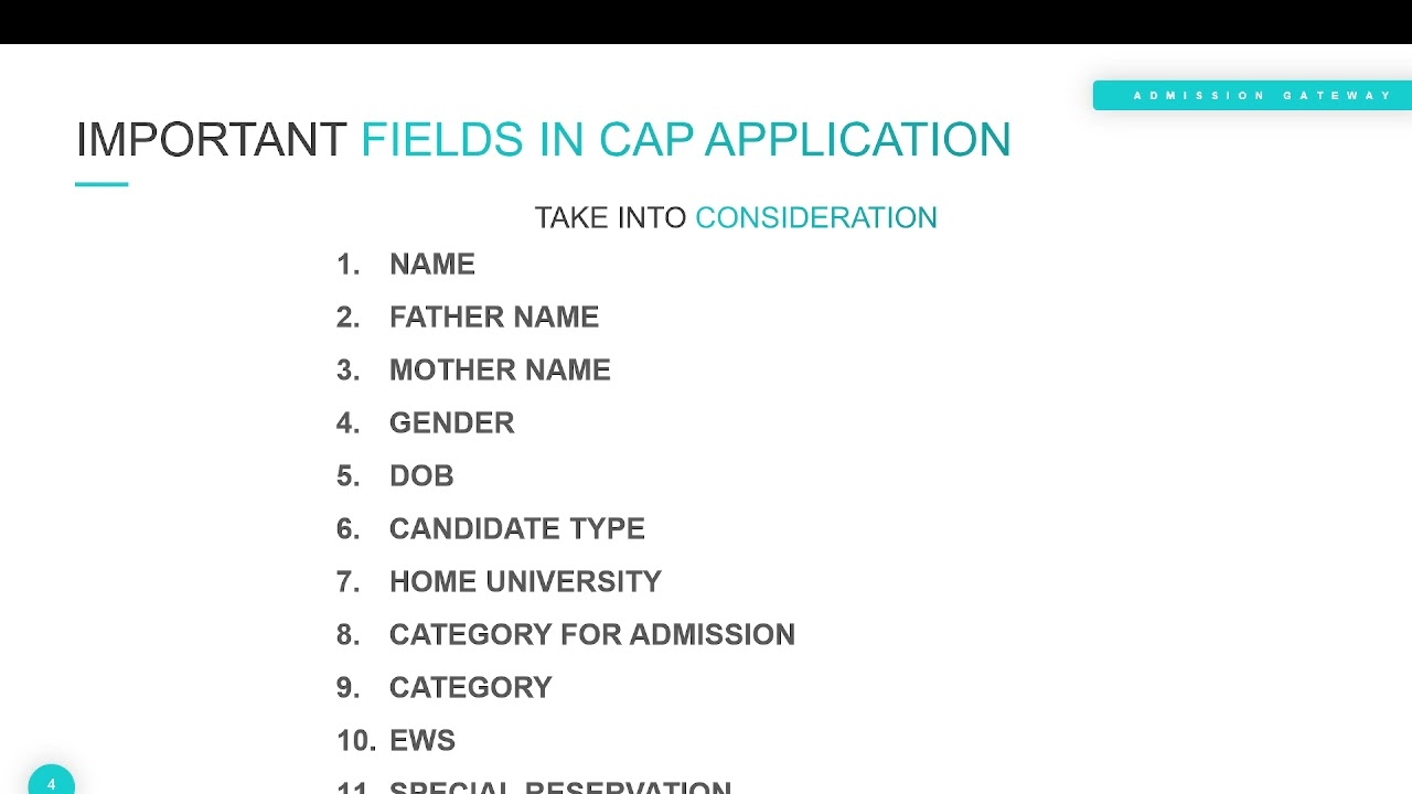 HOW TO CHECK YOUR CAP APPLICATION FORM