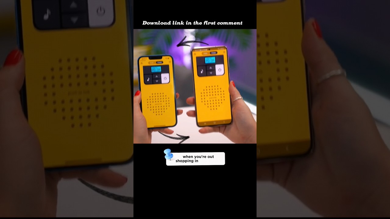Turn your mobile phone into a walkie-talkie and communicate with your friends in a wonderful way 😱