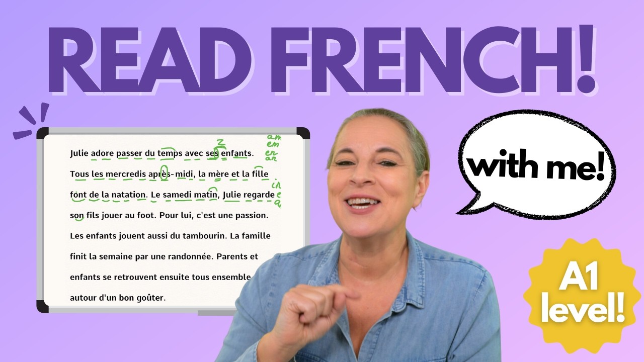Learn To Read French With Me | A1 Level French for Beginners