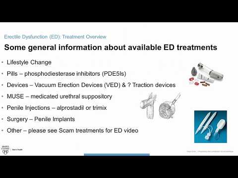 Mayo Men's Health Moment: Erectile Dysfunction (ED) Treatment Overview