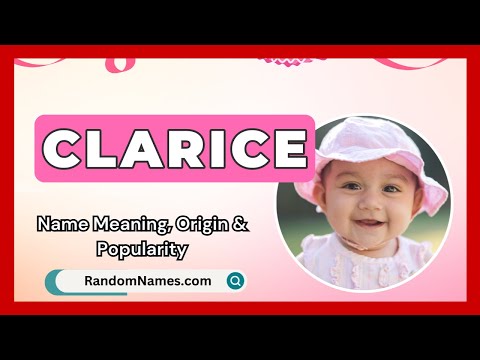 Clarice - Baby Girl Name Meaning, Origin & Popularity - RandomNames.com