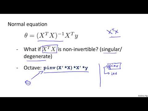 Linear Regression With Multiple Variables Normal Equation Non Invertibility