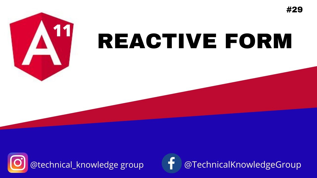 Angular 11 - Reactive Form in Angular 11 #tutorial 29