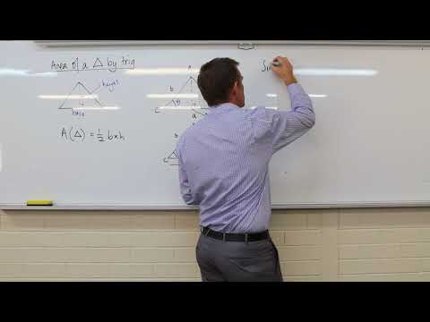 Year 11 Methods: Area of a triangle using Sine spot the mistake!
