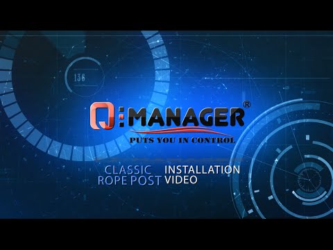 Classic Rope Post Installation | Queue Manager | Stanchions