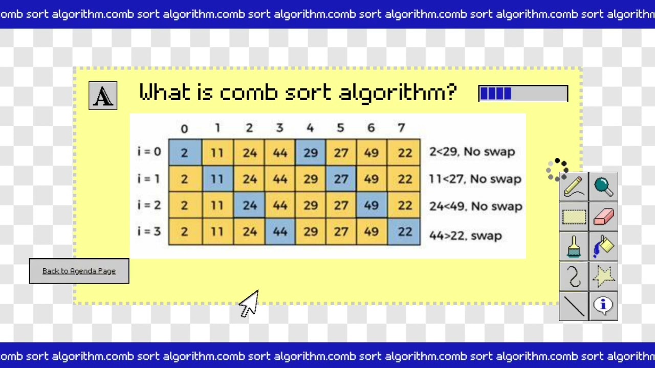 Comb Sort Algorithm COSC1003