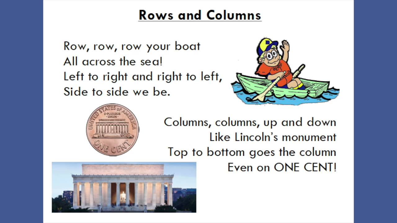 Rows and Columns by Miss Modena