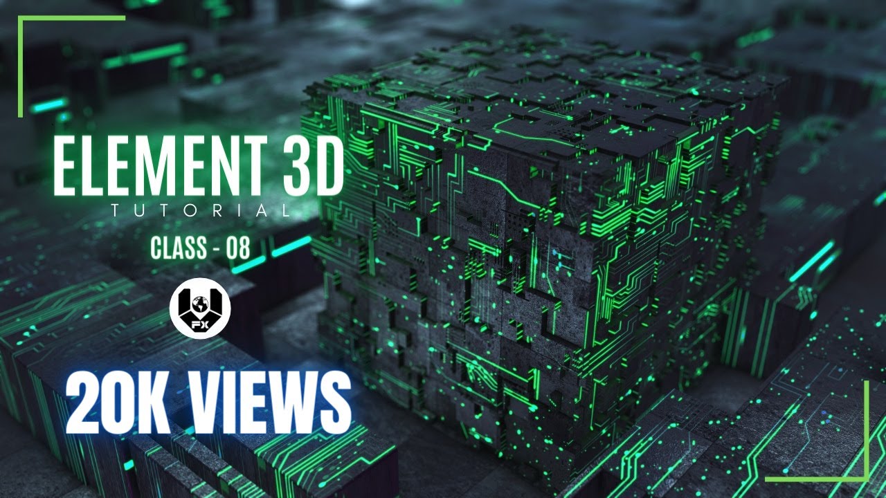 Element 3D Tutorial | After Effects Tutorial |class - 08