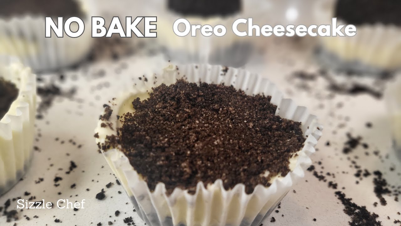 ONLY 6 Ingredients, NO BAKE Oreo Cheesecake Cups