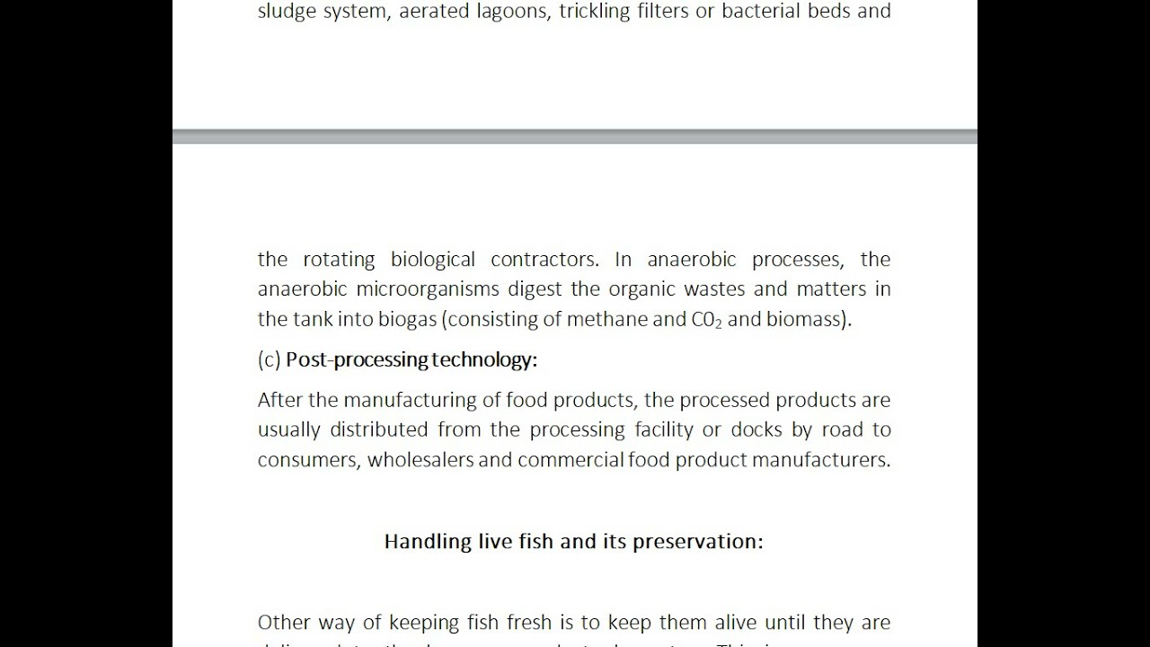 Fish processing technology