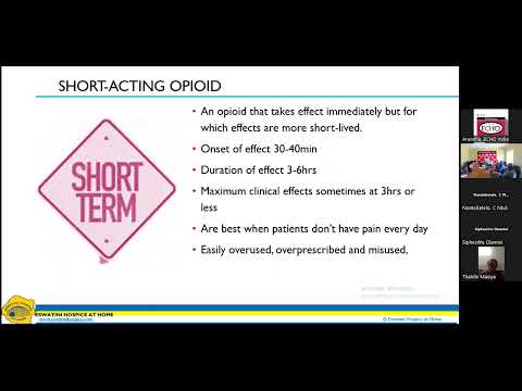 PRESCRIBING A SHORT ACTING OPIOID