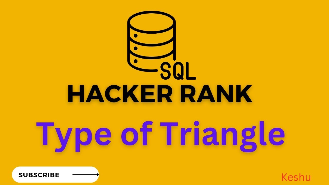 #21 Type of Triangle || HackerRank SQL solution || Hacker Rank Solutions