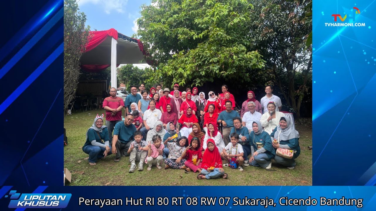 LIPUTAN KHUSUS - Perayaan Hut RI 80 RT 08 RW 07 Sukaraja, Cicendo Bandung - TV Harmoni