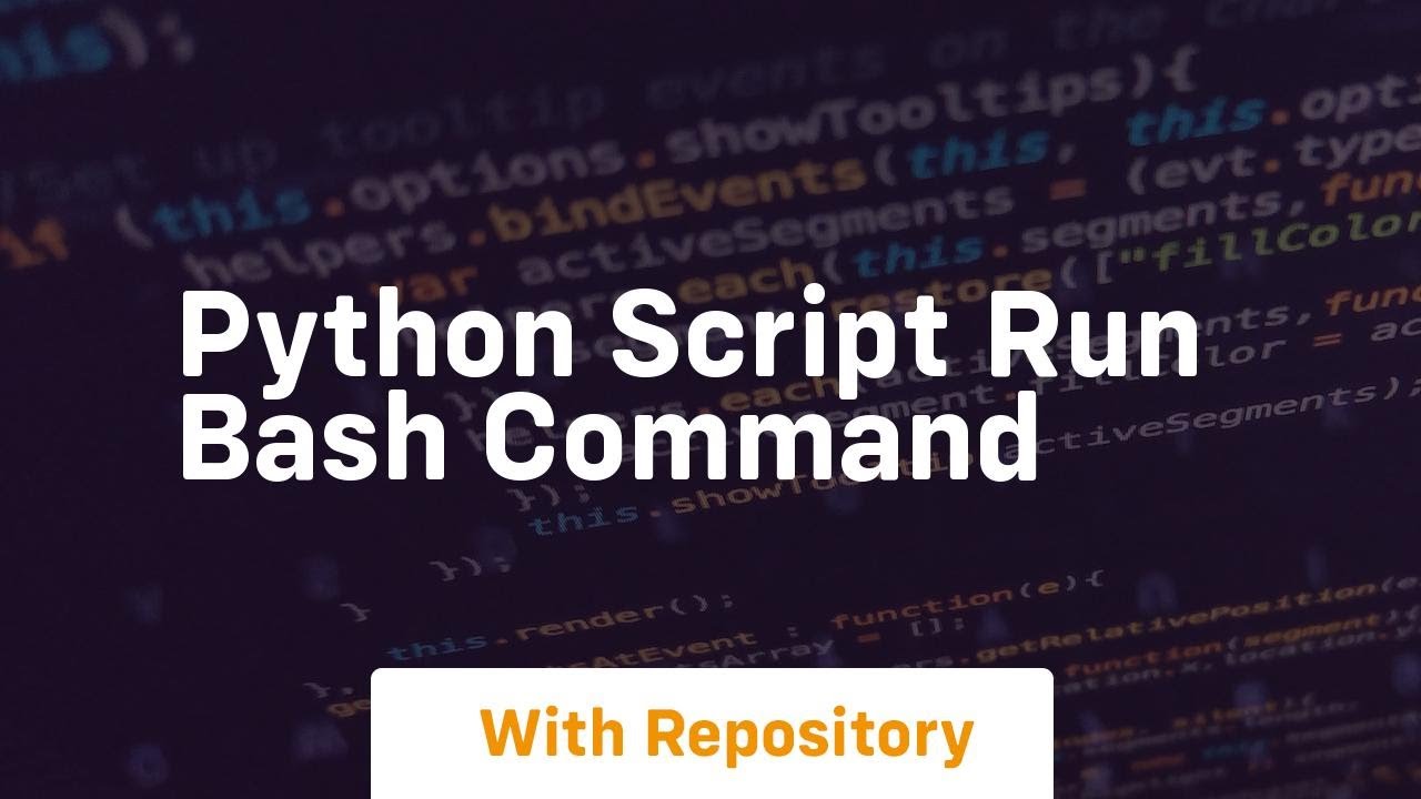 python script run bash command