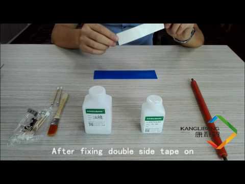 how to stick 3M tape to silicone rubber