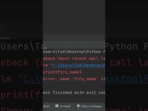 Errors in Python #shorts