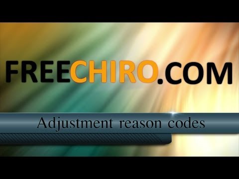 Adjustment Reason Codes