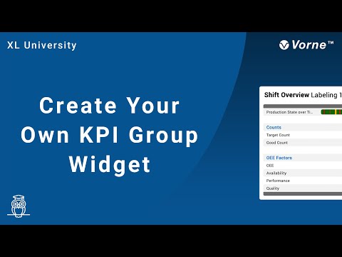 KPI Group Widget: Build Your Own Manufacturing Production Dashboard