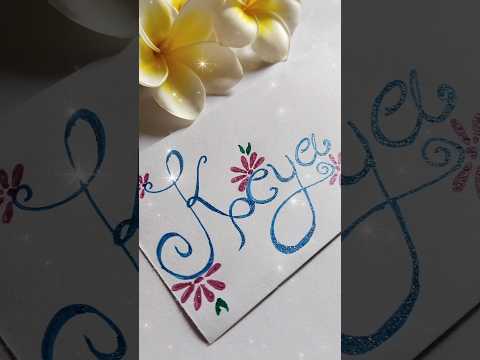 keya name handlettering🥰♥️❤️ #calligraphy #handlettering #art #viral #shorts