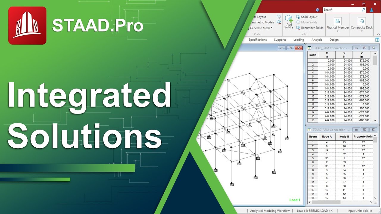 Integrated Solution for Steel Structures with STAAD.Pro