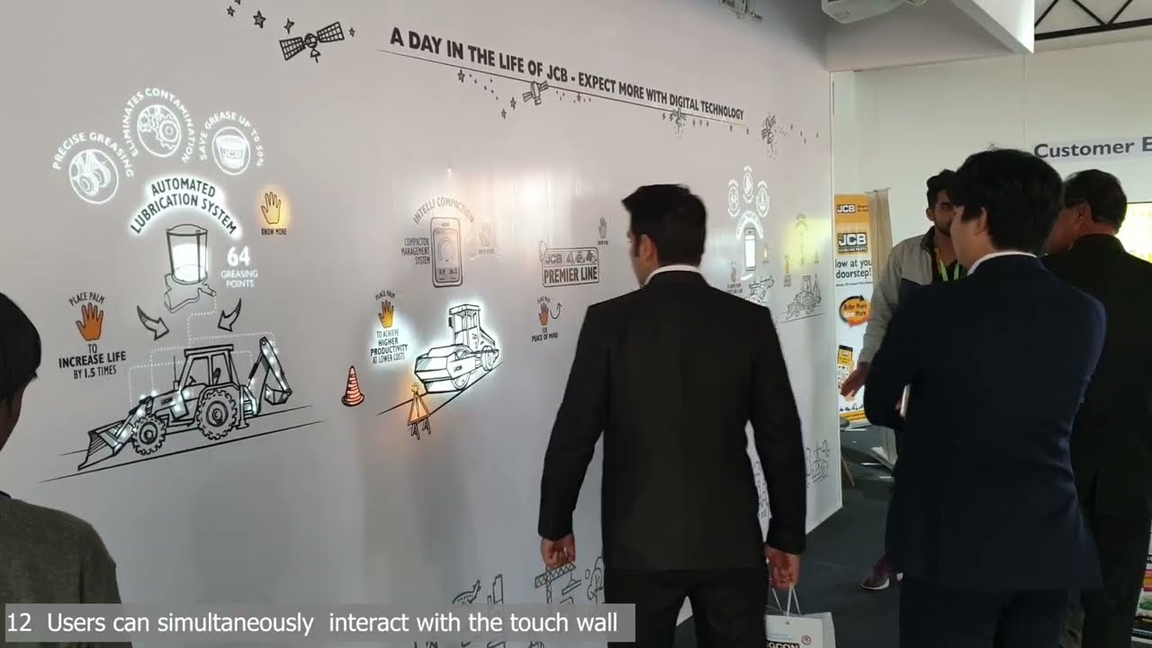 JCB Interactive Touch Wall