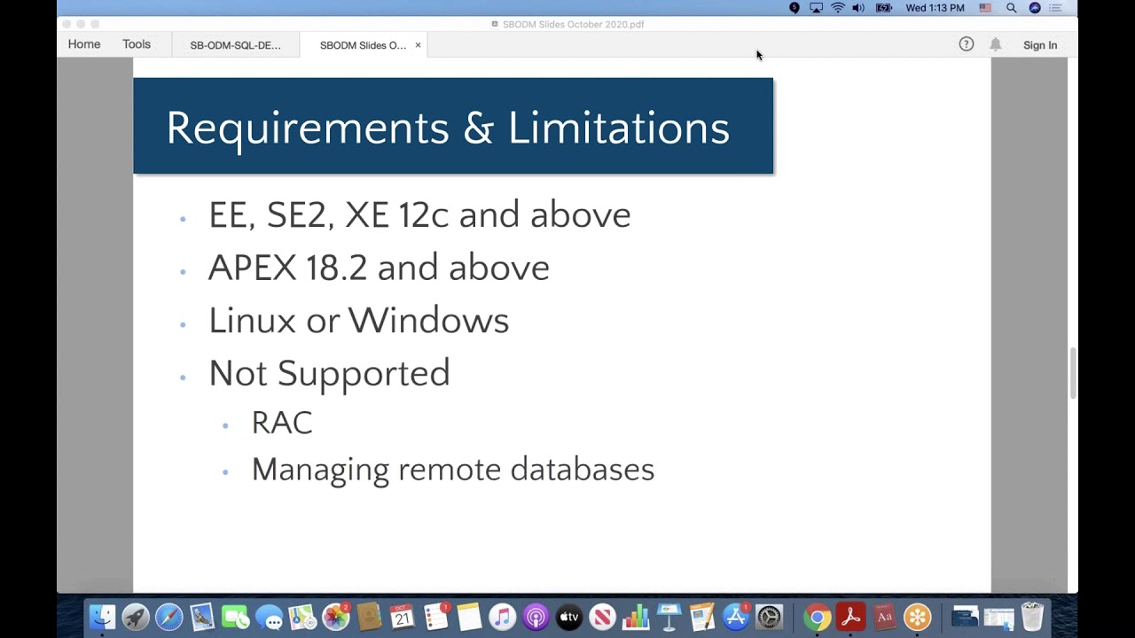 Introduction to SkillBuilders Oracle Database Manager Built with APEX
