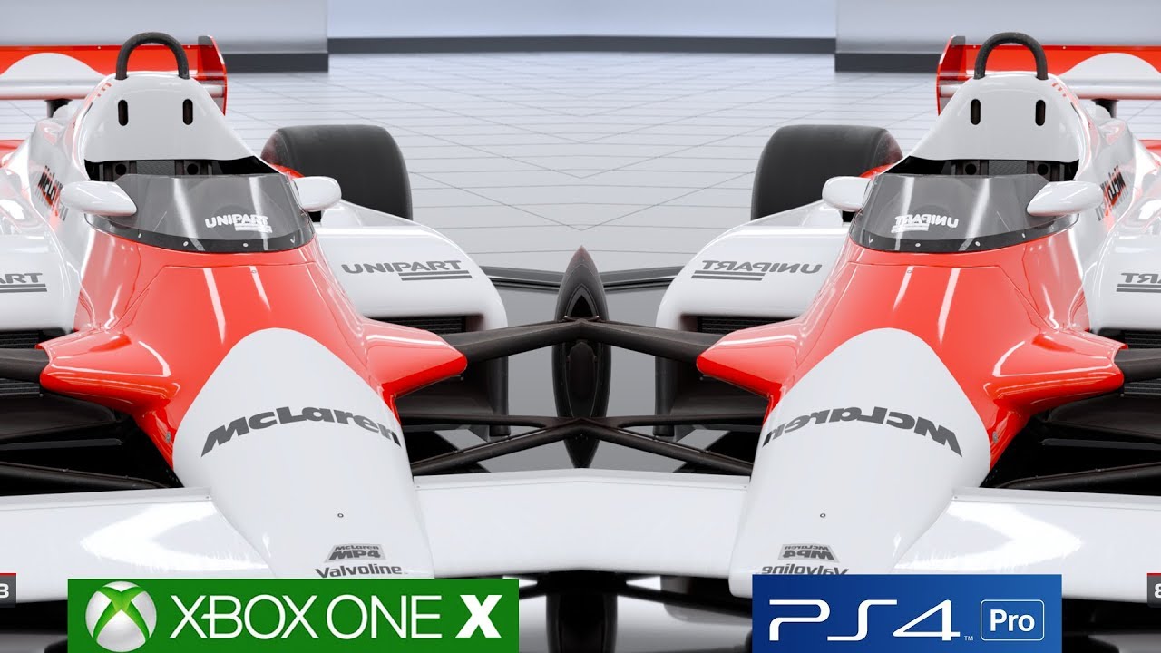F1 2018 Engine Analysis, Xbox One X vs PS4 Pro, Best Looking F1 Game Till Date? [4K/60FPS]