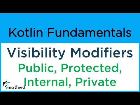 Learn Kotlin Visibility Modifiers public protected internal and private Object Oriented Concepts ...