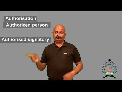 Authorization, authorized person, authorised signatory, Authorized user
