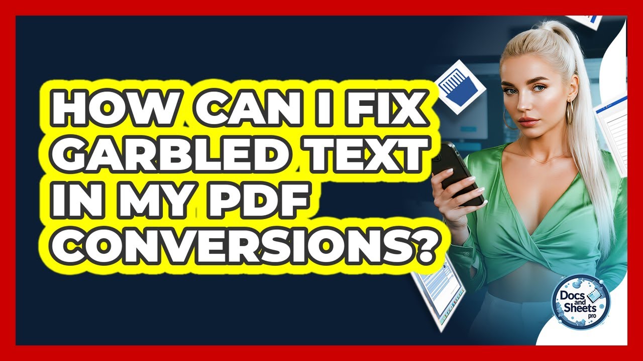 How Can I Fix Garbled Text In My PDF Conversions? - Docs and Sheets Pro