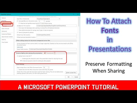 How to Embed Font in Presentations | PowerPoint Tutorial