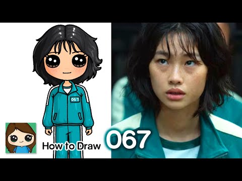 How to Draw Squid Game ⏹🔼⏺Player 067 Sae-Byeok