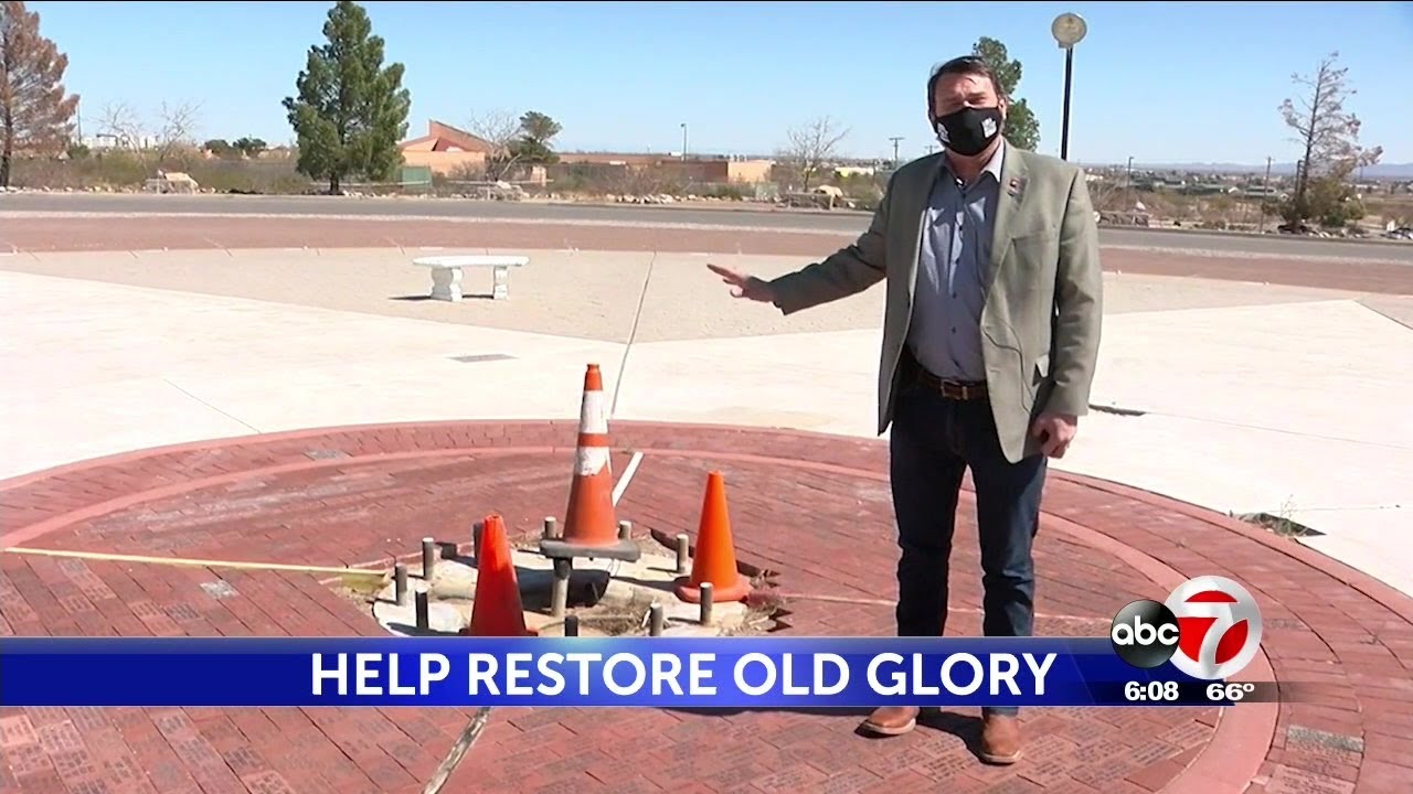 Veterans raising funds for new flag pole at Old Glory Memorial in northeast El Paso