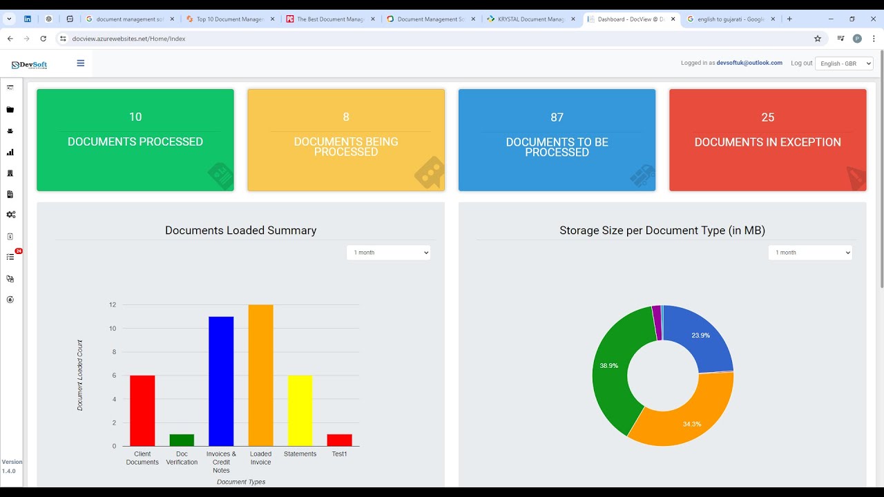 DocView.AI - Time-Limited Document Sharing via Email  Functionality - Document Management System
