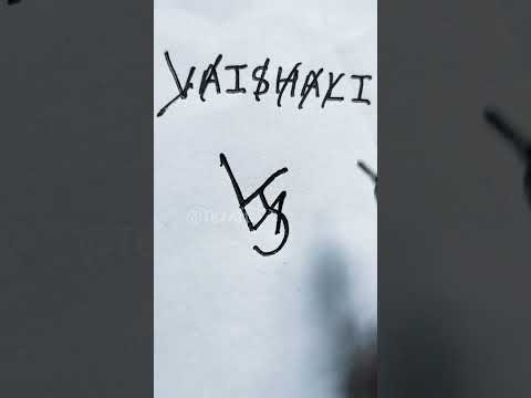 🖤😍Vaishali Name Logo "Comment Your Name" #vaishali #art #logo #viral #shorts#trending#youtubeshorts