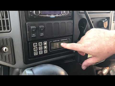 Reset alarm on refrigerated box trucks