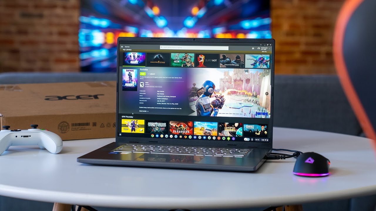 Unboxing Acer’s new cloud gaming-focused Chromebook 516 GE