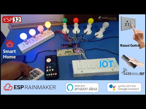 [DIY Project] ESP32 IoT Home Automation Project using RF Remote and ESP Rainmaker
