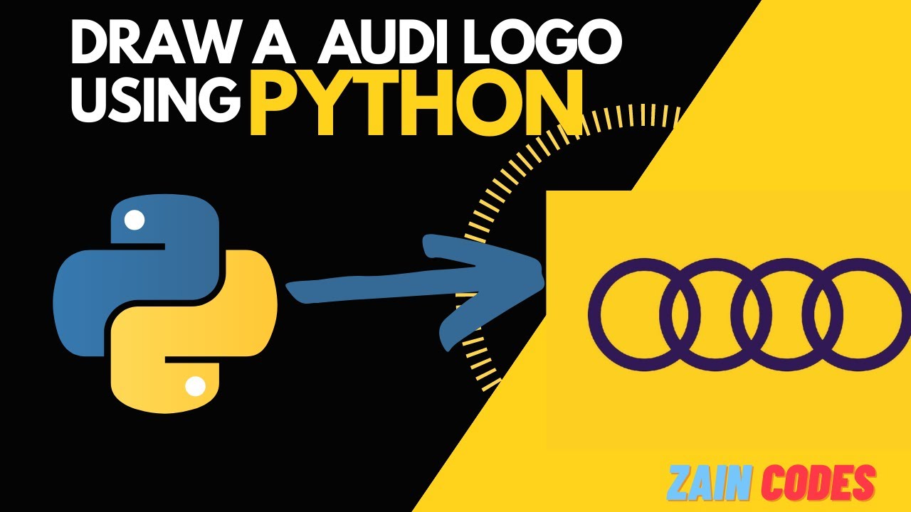 python turtle || creating a Audi Car logo using python (Advance)(ASMR)