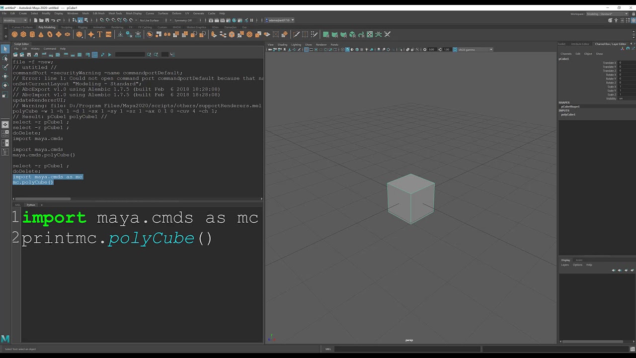 01 Maya Python Scripting