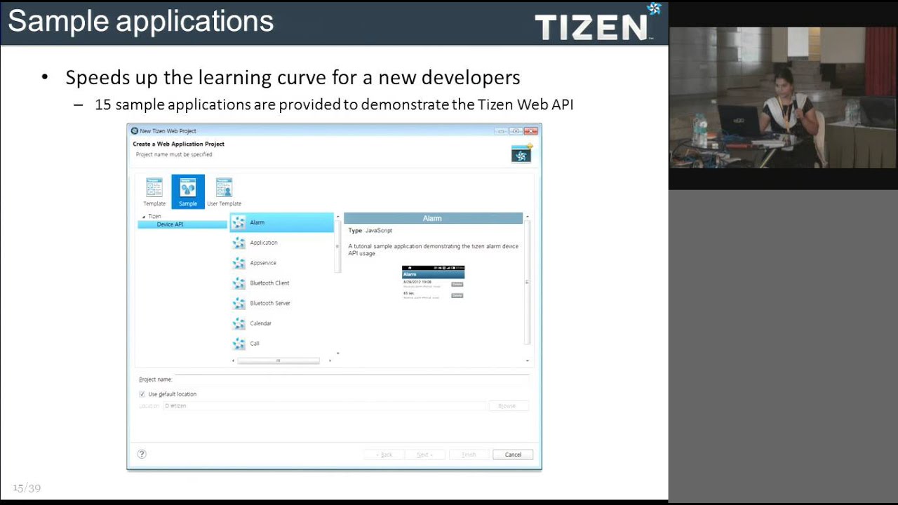 Developing apps with tizen