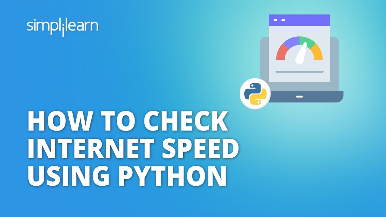 How To Check Internet Speed Using Python | Internet Speed Test Using Python | #Shorts | Simplilearn