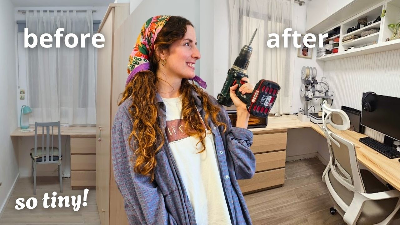 Tiny Room → DIY Craft Studio (On a Budget)