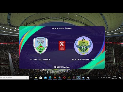⚽🇮🇶 Naft al-janoob vs 🇮🇶 Samarra ⚽ |🇮🇶 Iraqi Primer league (06/01/2022) | pes 21