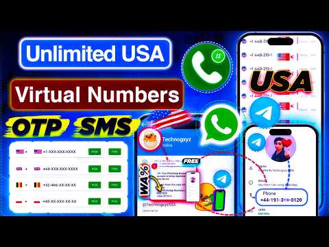 Get FREE USA Virtual Number For WhatsApp & Gmail, Telegram OTP Verification | Create WABI Account