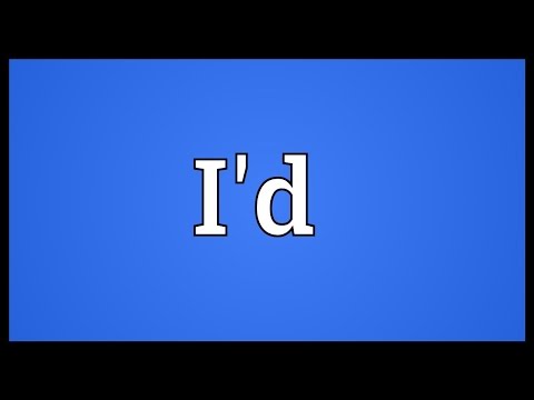 I'd Meaning