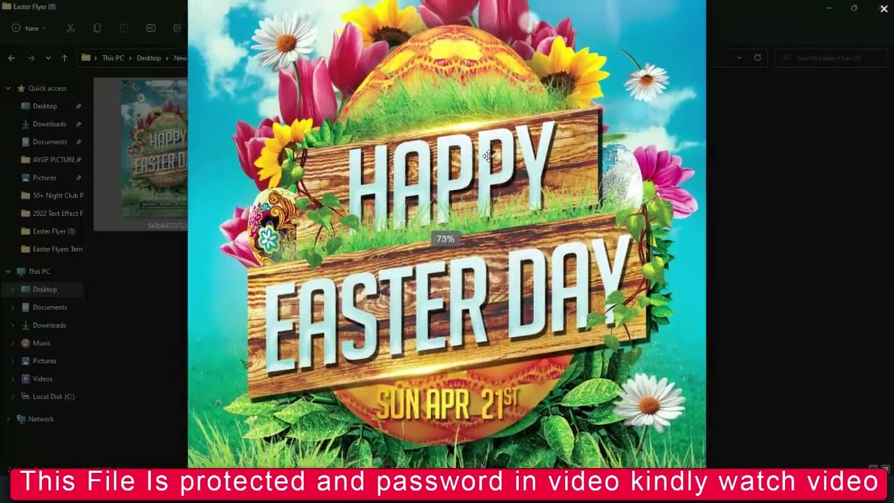 30 Easter Party Flyer Design Photoshop | Happy Easter Flyer Photoshop Tutorial