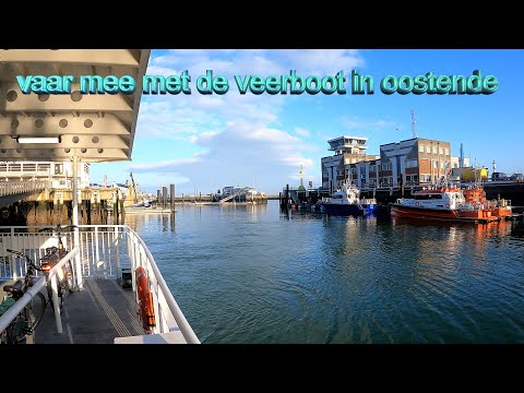 Uitstap met de geƫlektrificeerde veerboot van west naar oosteroever in oostende